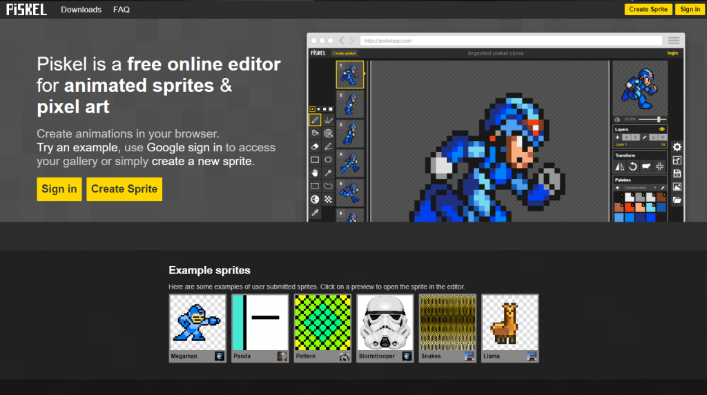 Piskel is a free online pixel style editor and animator – Eduk8me