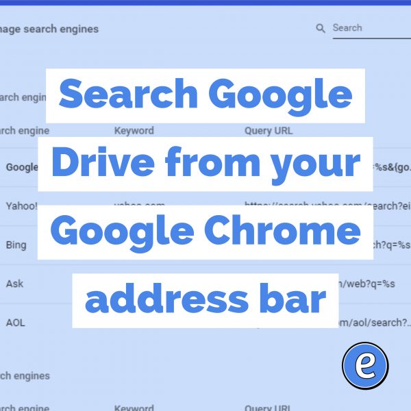 Search Google Drive from your Google Chrome address bar – Eduk8me