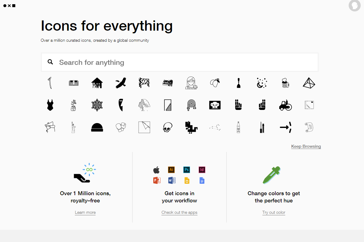 Over a million icons are available in the Noun Project – Eduk8me