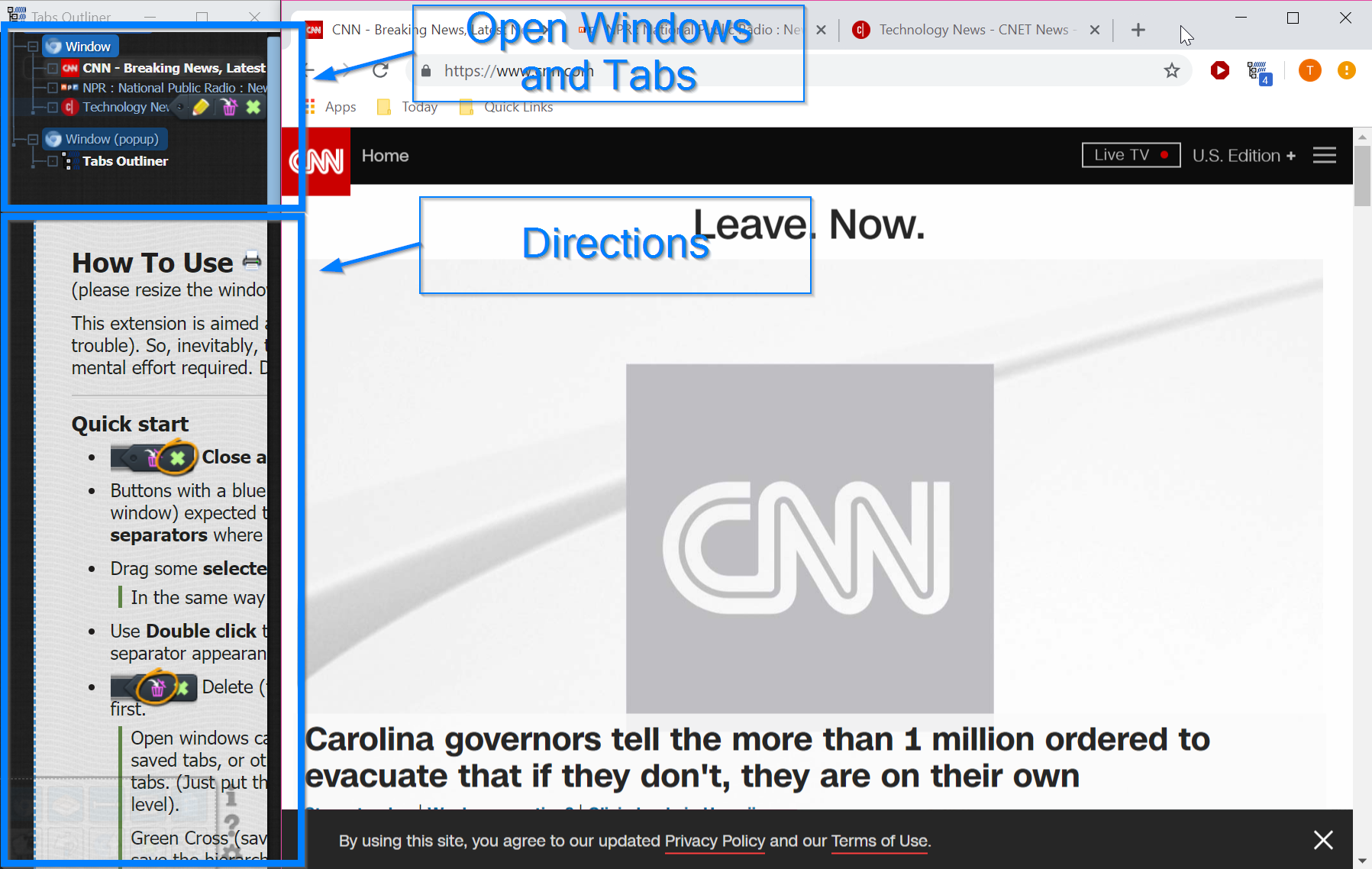 Managing Chrome tabs with the Tabs Outliner extension – Eduk8me