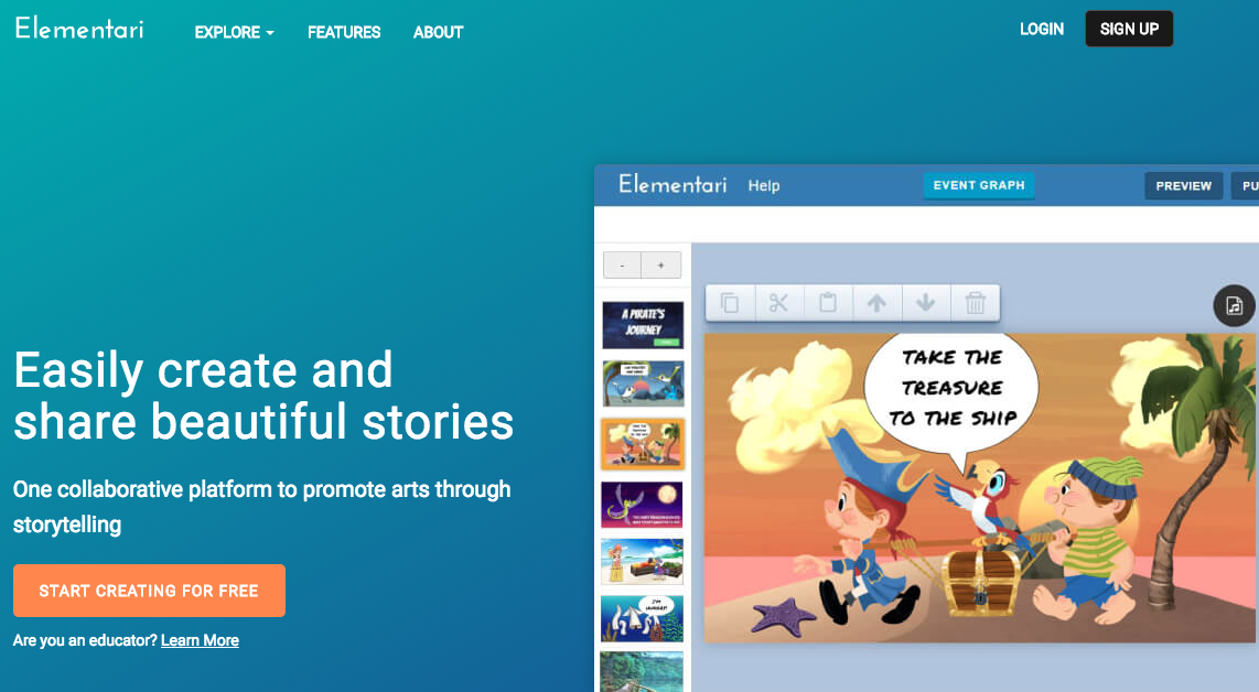 Create interactive picture books and stories with Elementari – Eduk8me