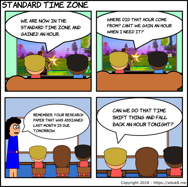 {Comic} Standard Time Zone – Eduk8me