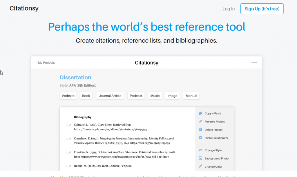 Create citations, references and bibliographies easily with Citationsy ...