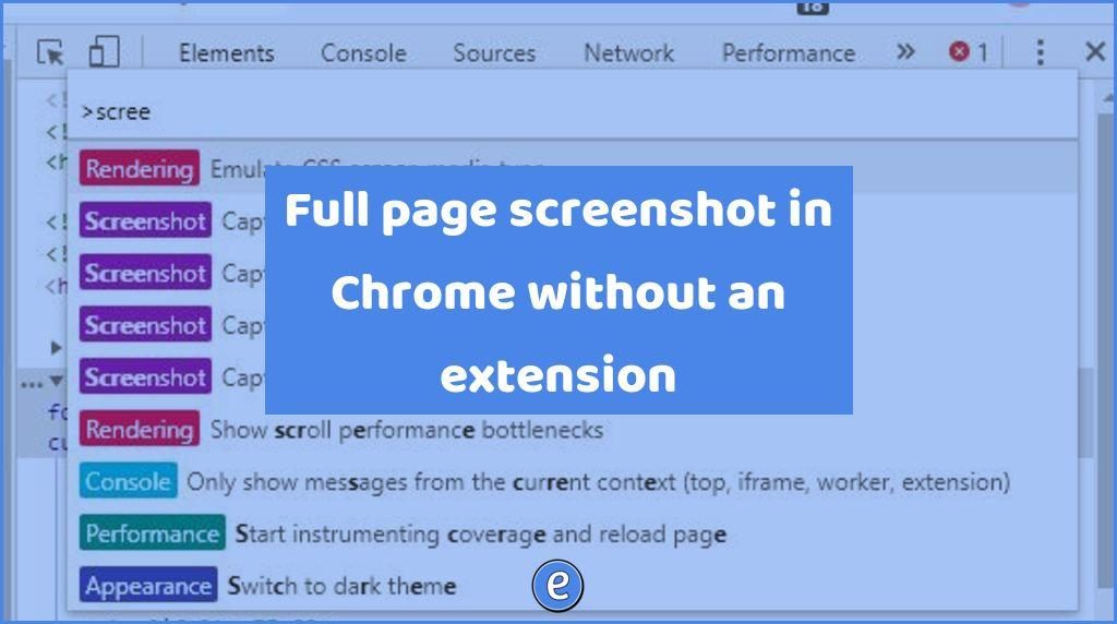 Full Page Screenshot In Chrome Without An Extension Eduk8me