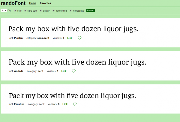 Browse fonts randomly with randoFont – Eduk8me