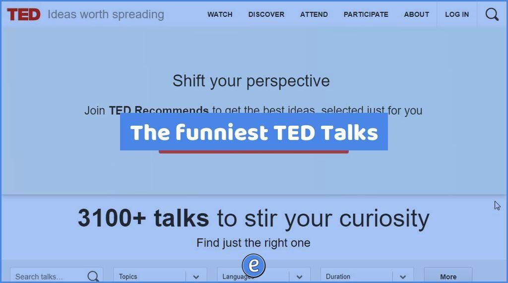The funniest TED Talks – Eduk8me