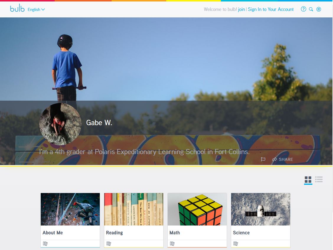 Create digital portfolios in Bulb – Eduk8me