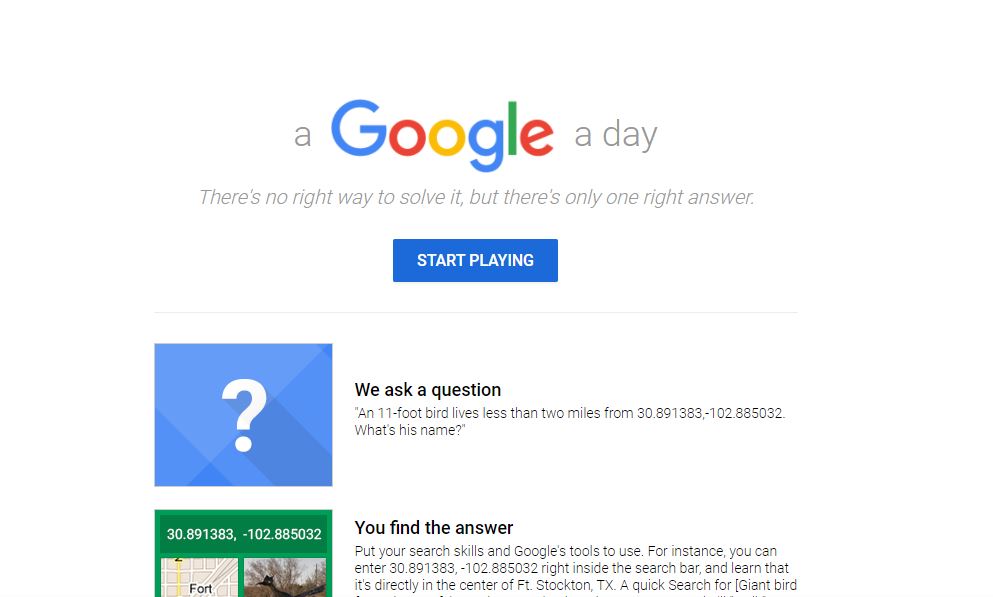 A Google a Day – Eduk8me