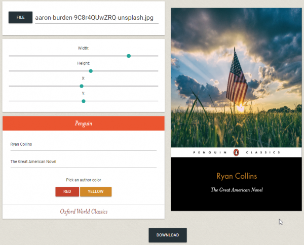 Create Penguin Classics or Oxford World Classics book covers for free ...