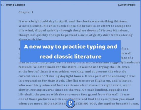 A new way to practice typing and read classic literature – Eduk8me