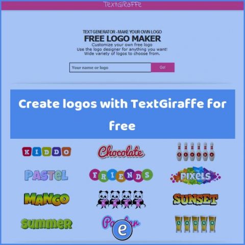 Create logos with TextGiraffe for free – Eduk8me