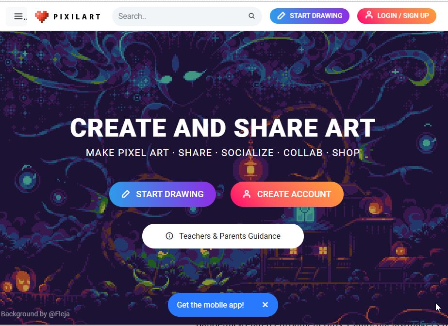 Create pixel art with.. Wait for it… Pixalart.com! – Eduk8me