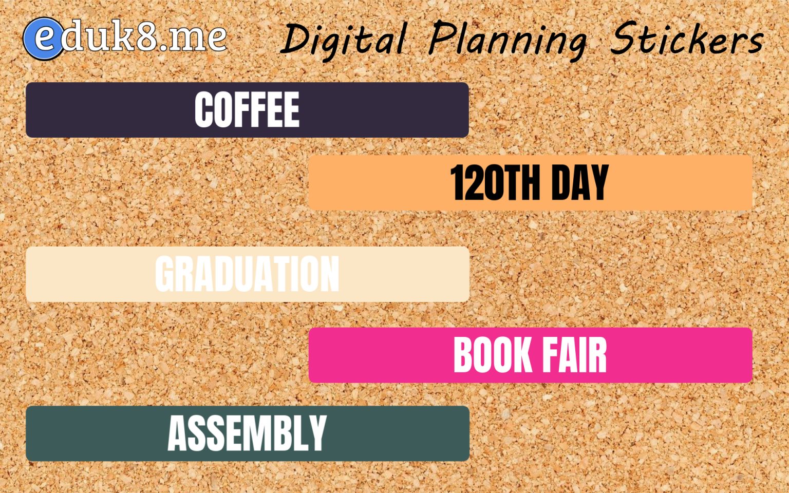 🔥 Digital Planning Stickers – Freebie Friday! – Eduk8me
