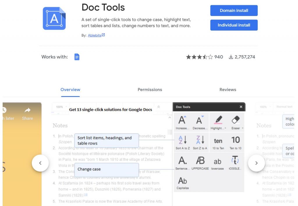 Add text tools to Google Docs with the Doc Tools Add-on – Eduk8me