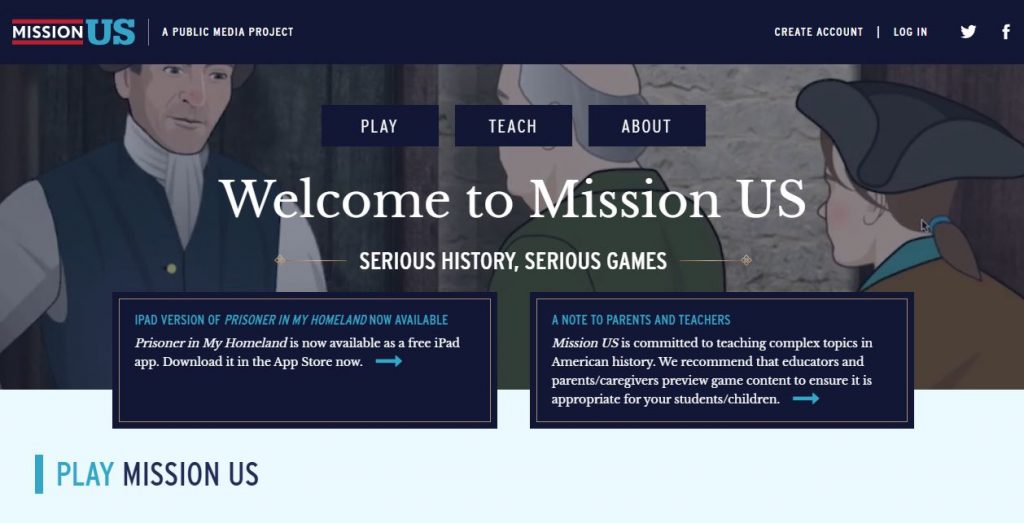 Learn history with Mission US – Eduk8me