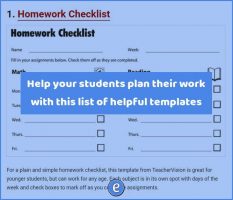 Help your students plan their work with this list of helpful templates ...