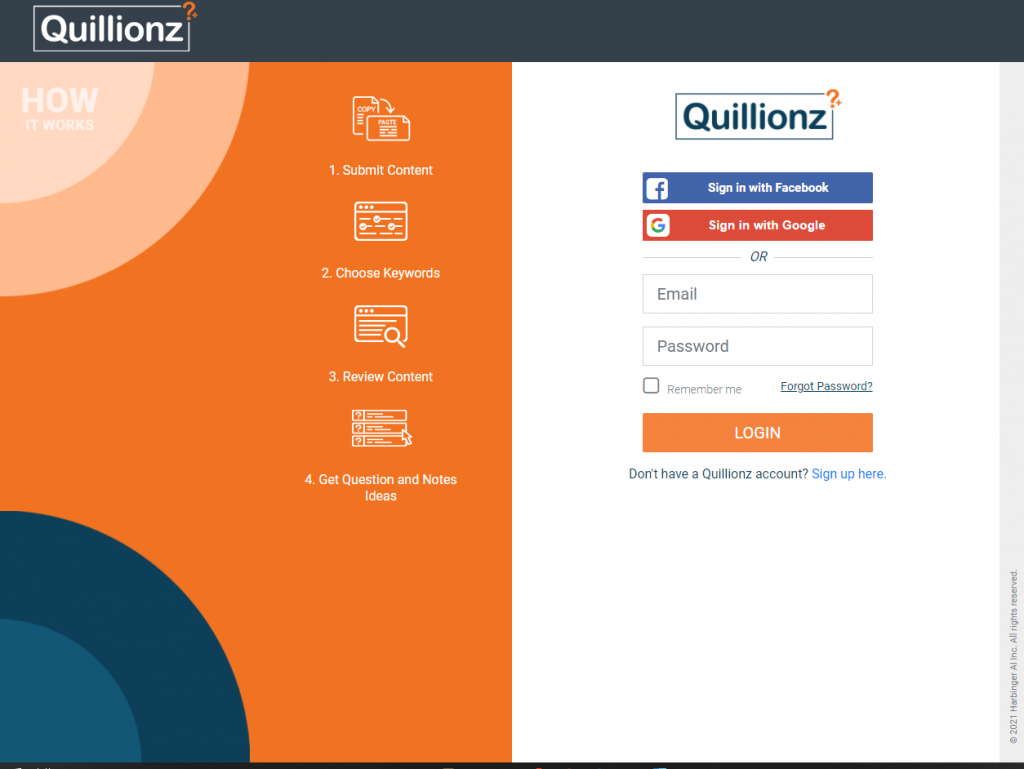 Use AI to create quiz questions from a text with Quillionz – Eduk8me