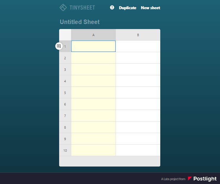 Quick and dirty spreadsheets with TinySheet – Eduk8me