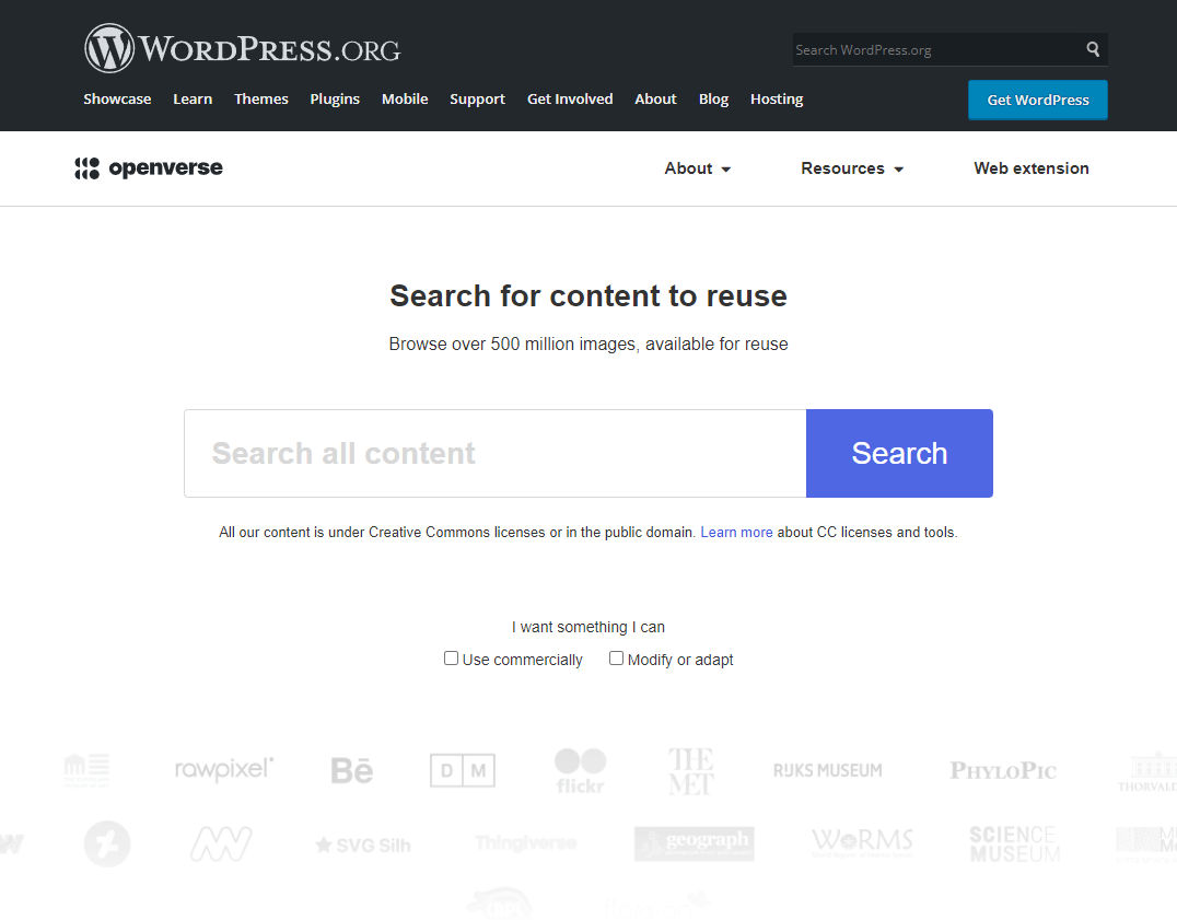 The WordPress Openverse searches 500 million images for your reuse – Eduk8me