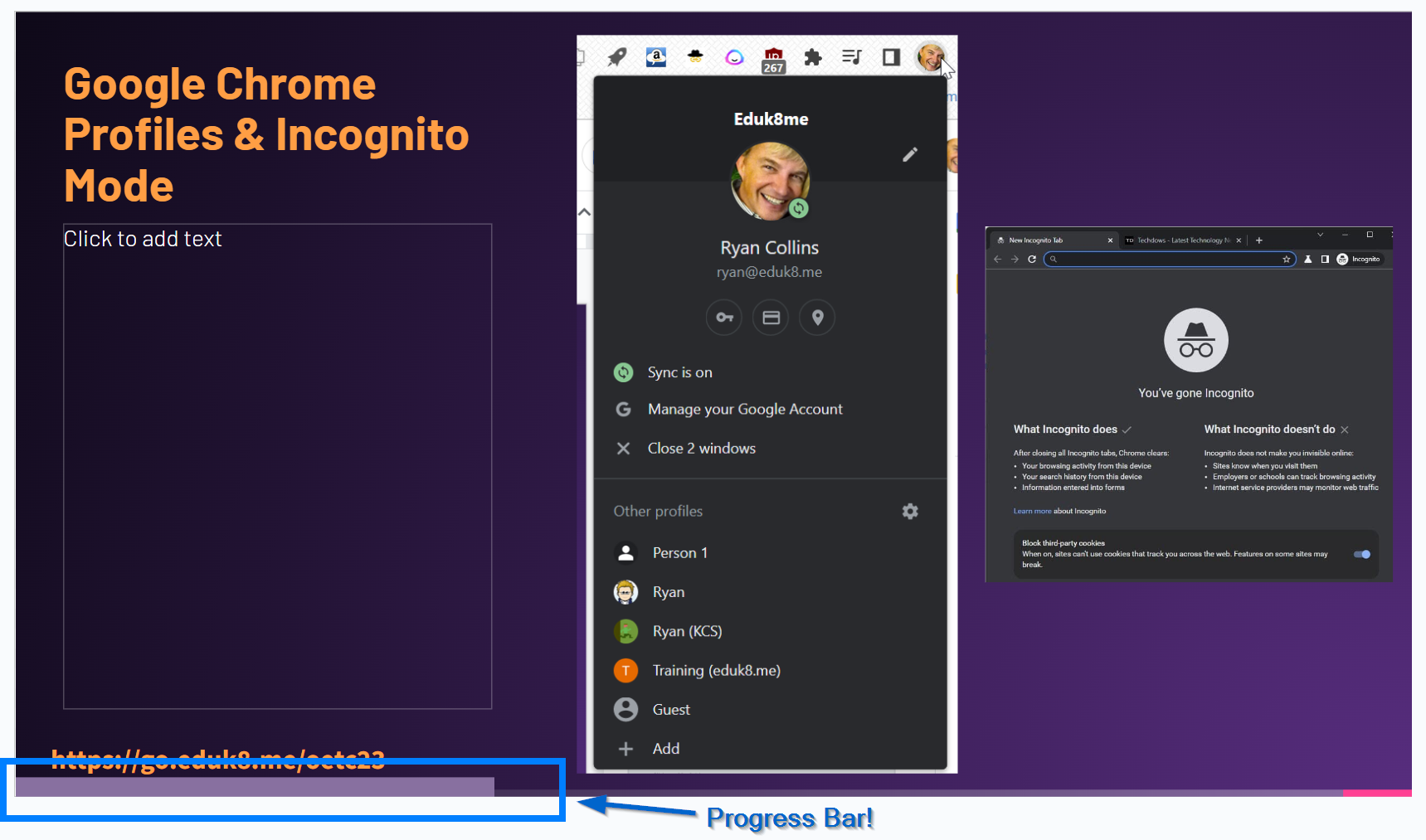 Adding a progress bar to your Google Slides – Eduk8me